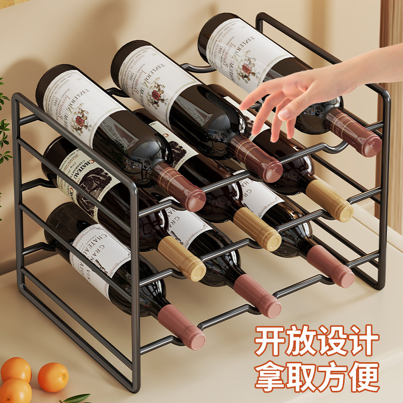 现代简约大容量红酒架，家居美酒生活新风尚🍷-红酒架-淘宝好物网