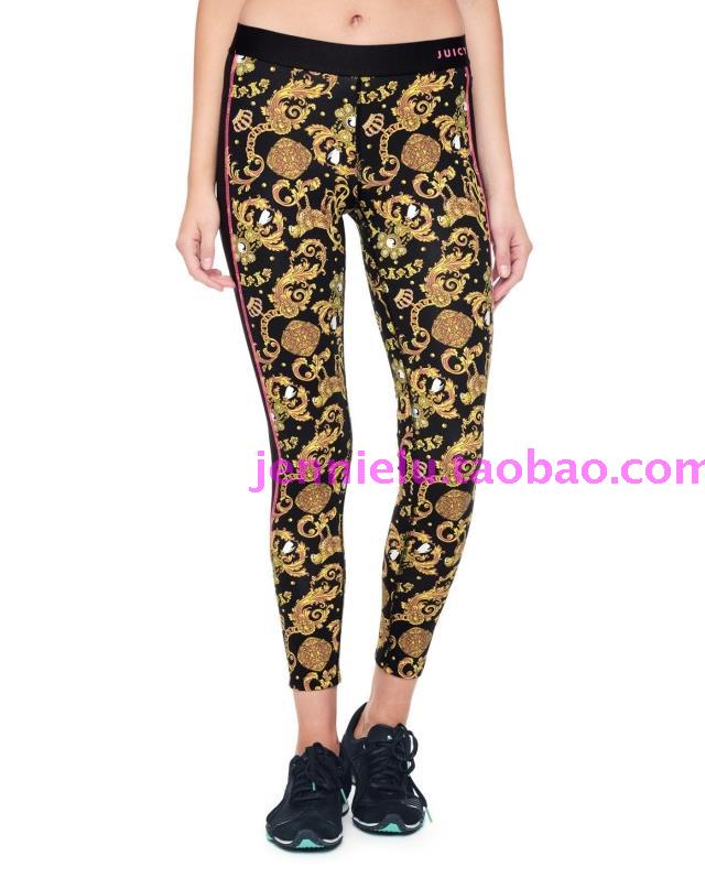 Купить Спортивный костюм 现货特价juicy couture sport透气舒适瑜伽运动套装 皇冠 豹纹 в ...