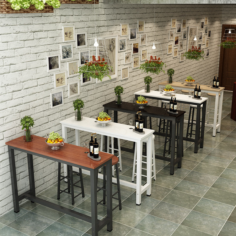 Buy Modern minimalist small bar table against the wall bar table long ...