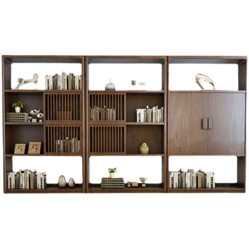 [USD 298.57] Chinese Zen-Italian all-solid wood bookshelf Modern ...