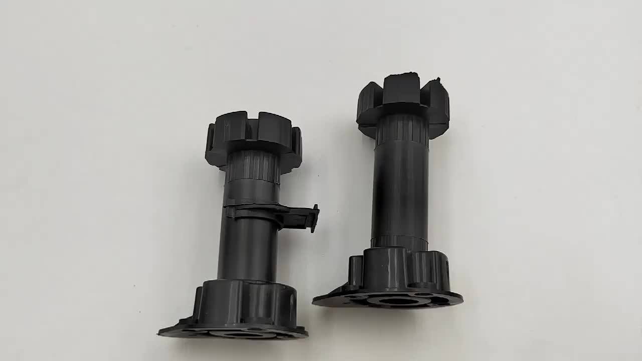 Adjustable Black Kitchen Cabinet Legs Plinth Clip Feet Plastic Leg Pp ...