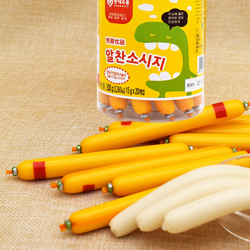 [USD 15.58] South Korea's Hang Youpin cod sausage baby snack baby cod ...
