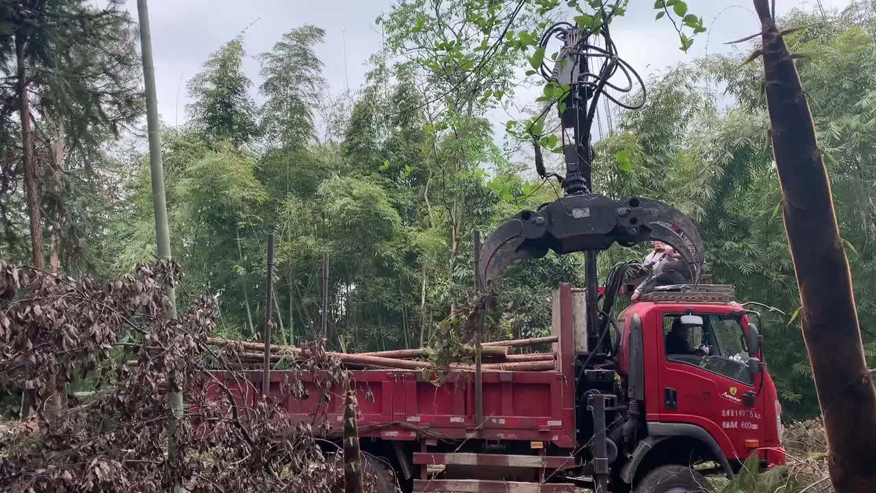 Tractor Mounted Log Crane / Log Crane / Log Crane Grapple - Buy Log ...