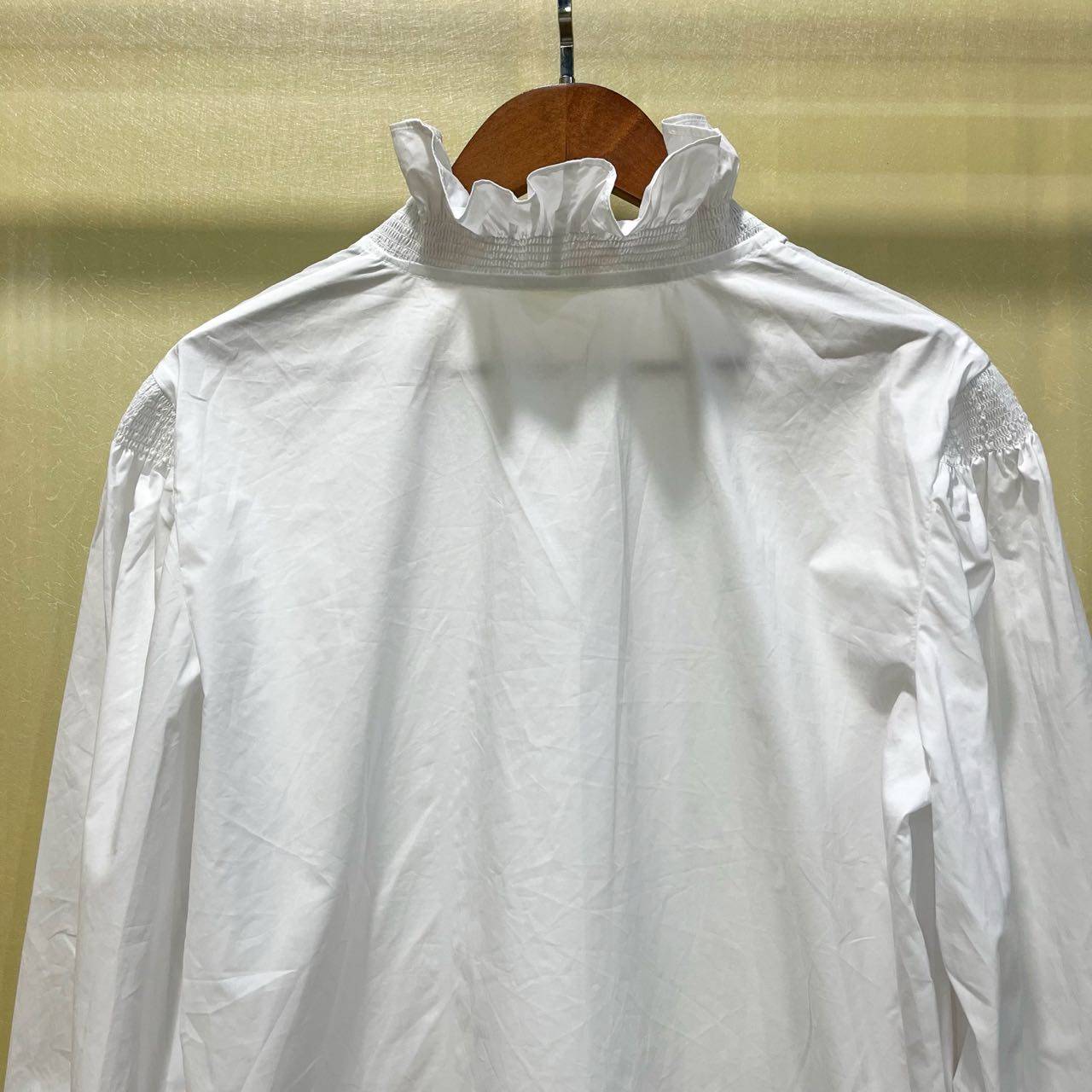 Fa Shan S Family 22 Fall/Winter New Vertical Collar Pleated Button ...