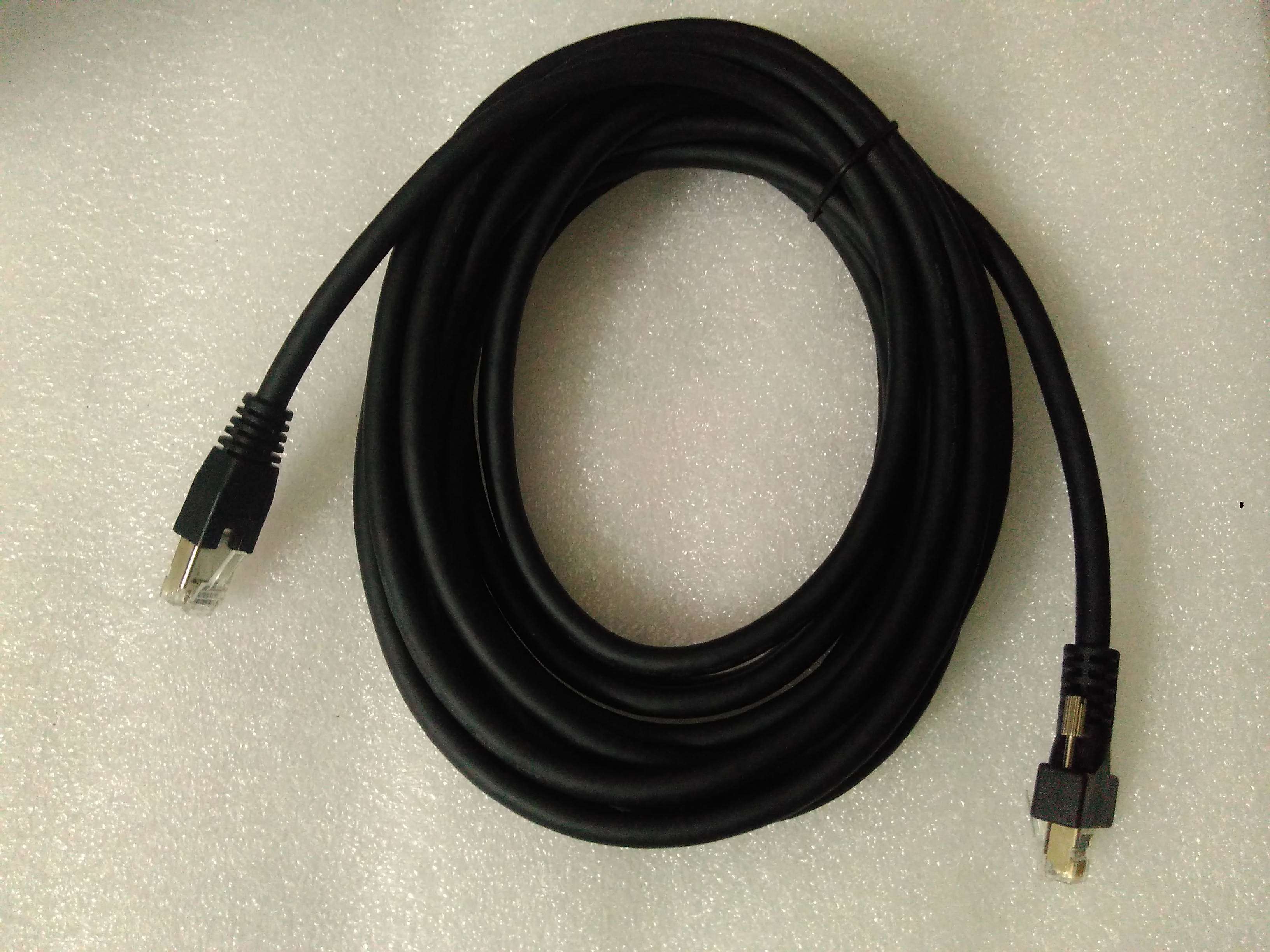 康奈視LKK-GE-S-RJ45-RJ45-H-02/03/04/05/06工業相機網路線 鎖螺絲