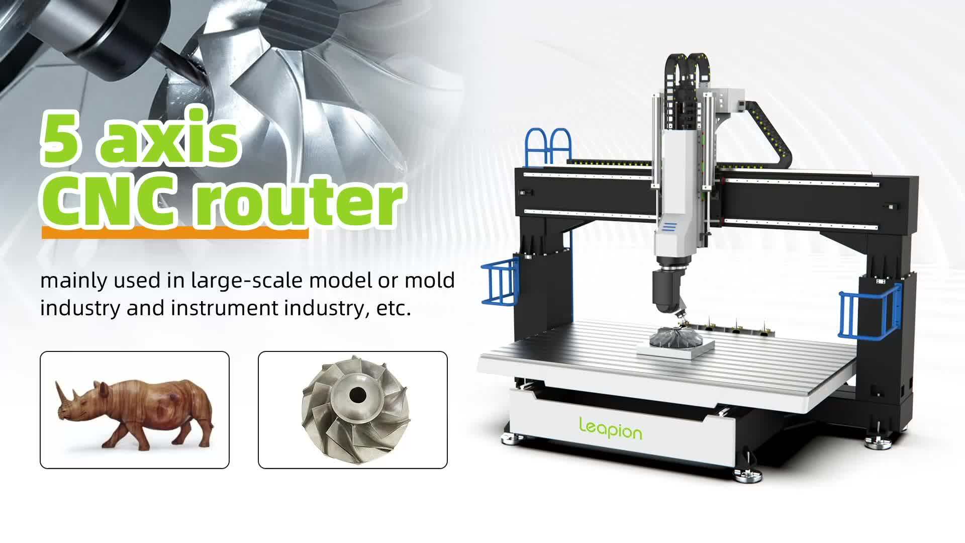 3.5kw 4.5kw 3d Cnc Router With Ccd Camera 5 Axis Cnc Router With Ce ...