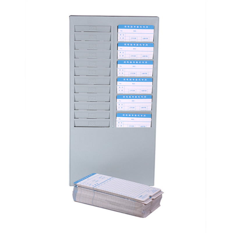 [USD 11.29] Kemi Plastic Attendance Rack Card Attendance Machine 24-bit ...