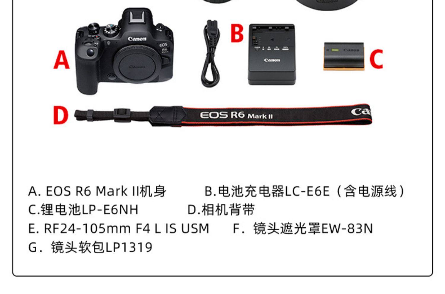 现货国行正品EOS R6 Mark II R62微单照相机R6二代vlog微单旗舰-阿里巴巴