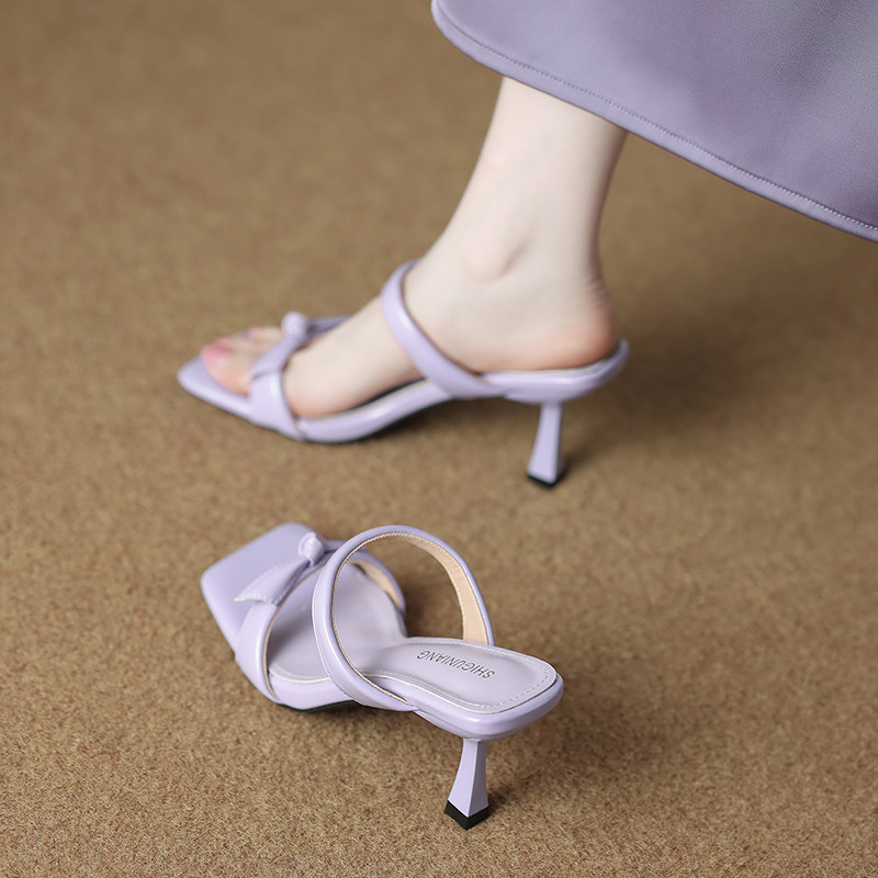 2025 summer must-have: exquisite lambskin summer french chic sandals ...