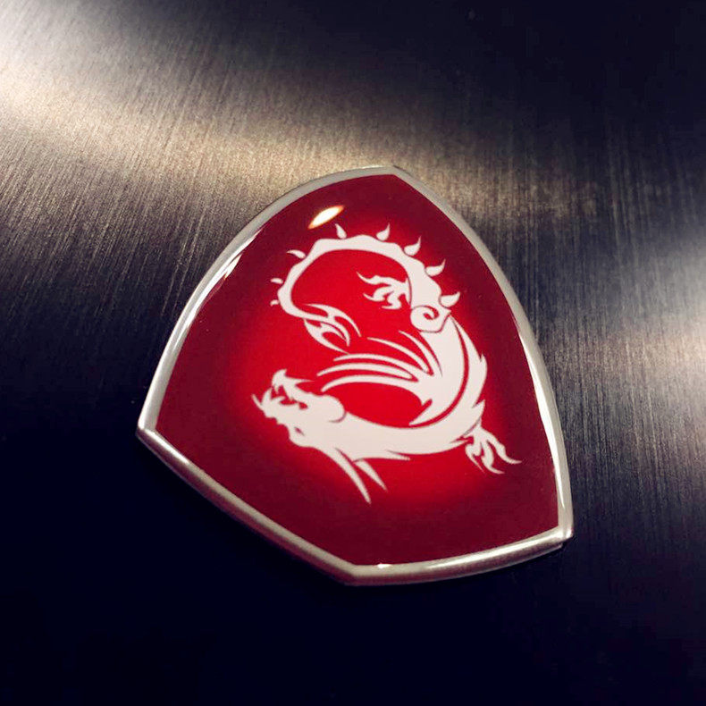 MSI Msi LOGO dragon shield brand new original crystal glass scratch ...