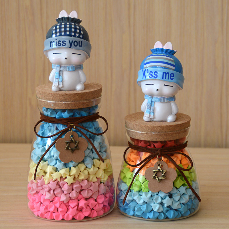 Wishing bottle cork glass star bottle 520365 gift box Christmas gift ...