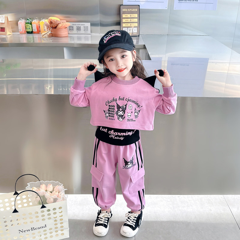 2023新款童装套装，韩版女孩三件套，萌娃穿搭必备！🌸-套装-淘宝百科网