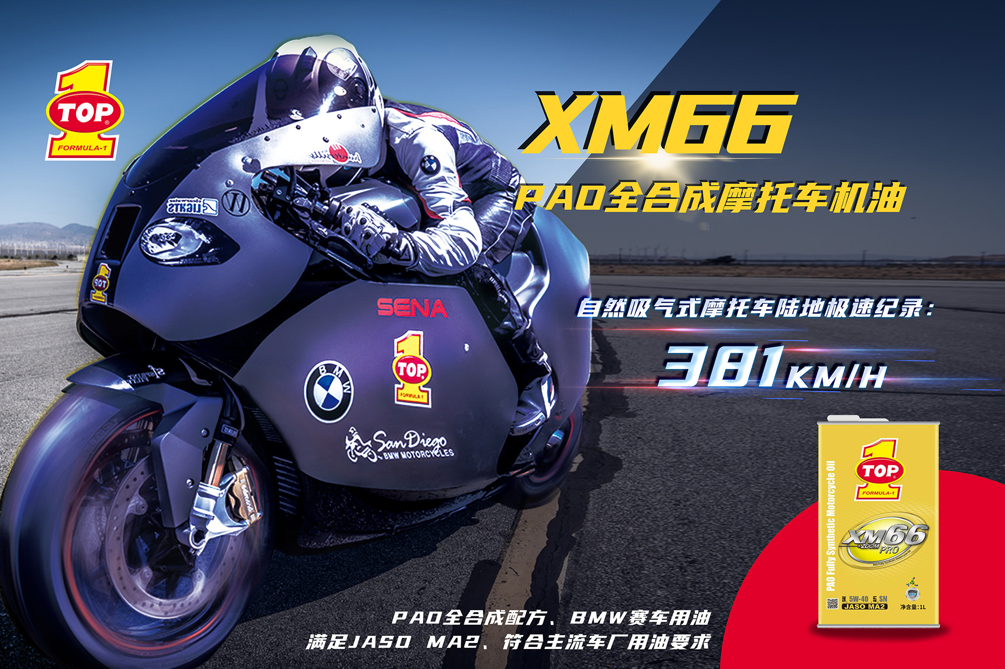 TOP1突破 XM66 PRO PAO全合成摩托车机油 SN级 5W-40：踏板骑士的超级守护神！🚀-摩托车机油-淘宝好物网