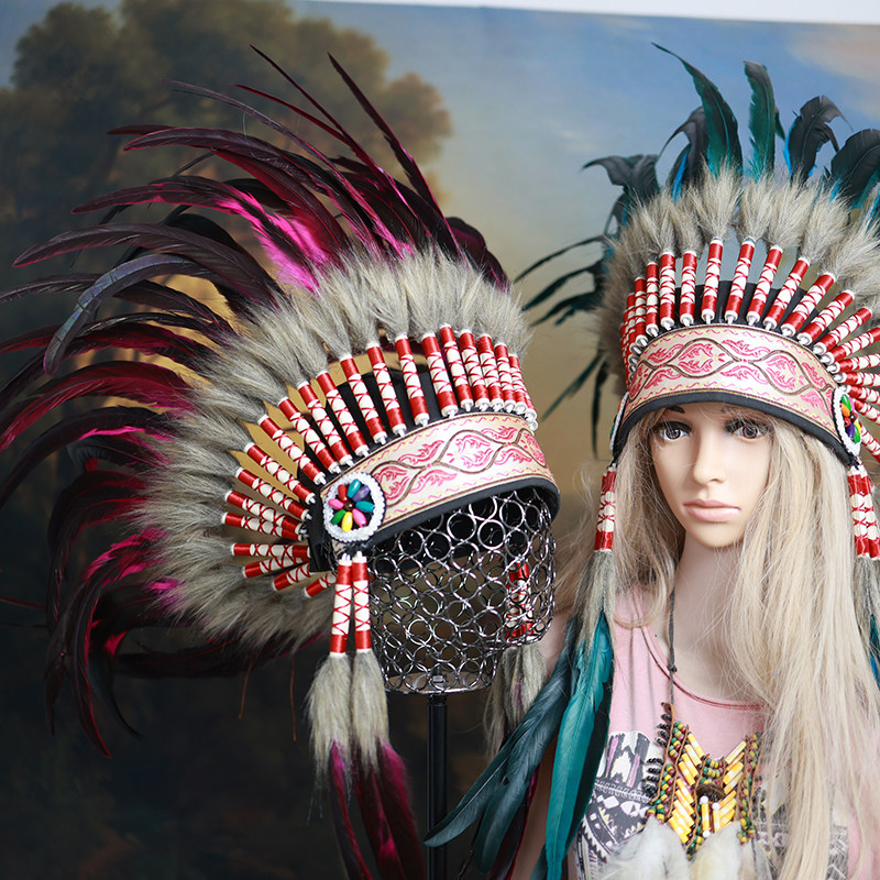 🔥 Exquisite native american feather headdress: tribal style takes the ...