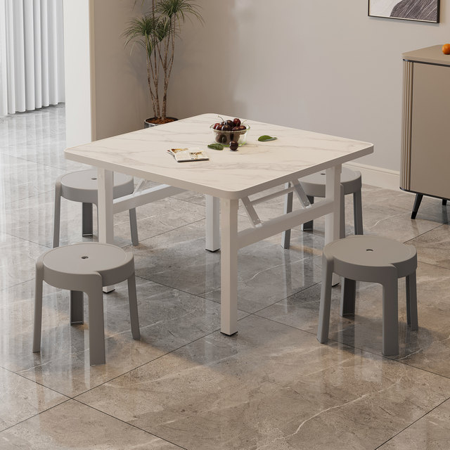 Simple 80x80 small square table for home rental house for dining small ...