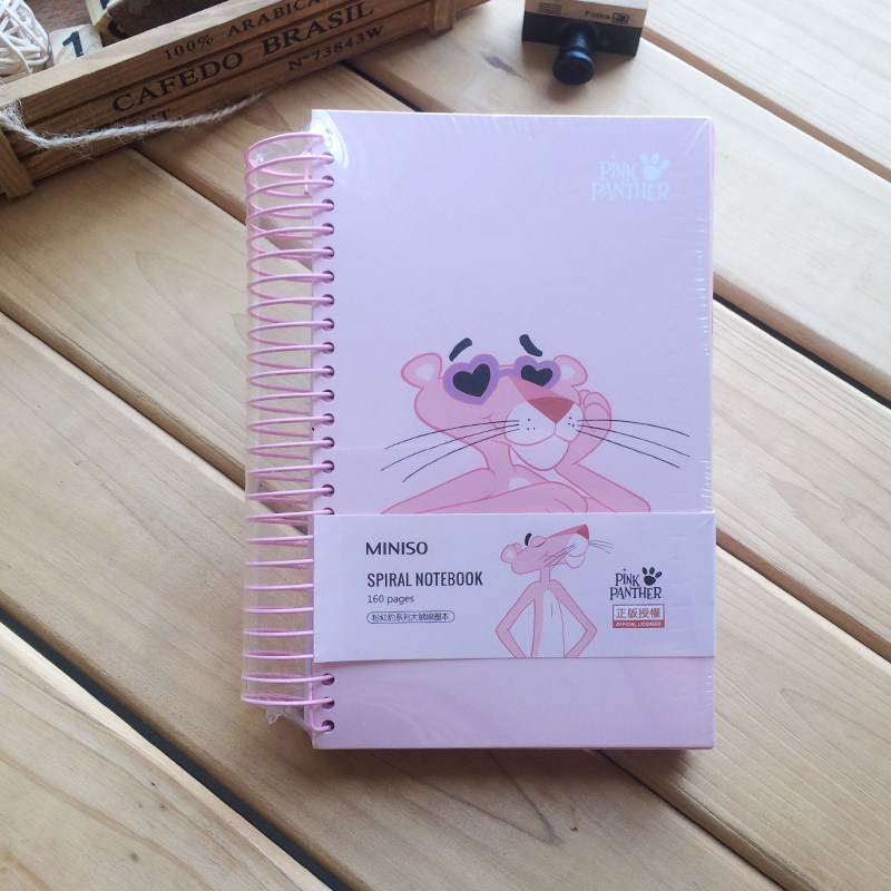 [USD 8.35] Famous Creative Miniso Pink Panther Notebook Pink Panther ...
