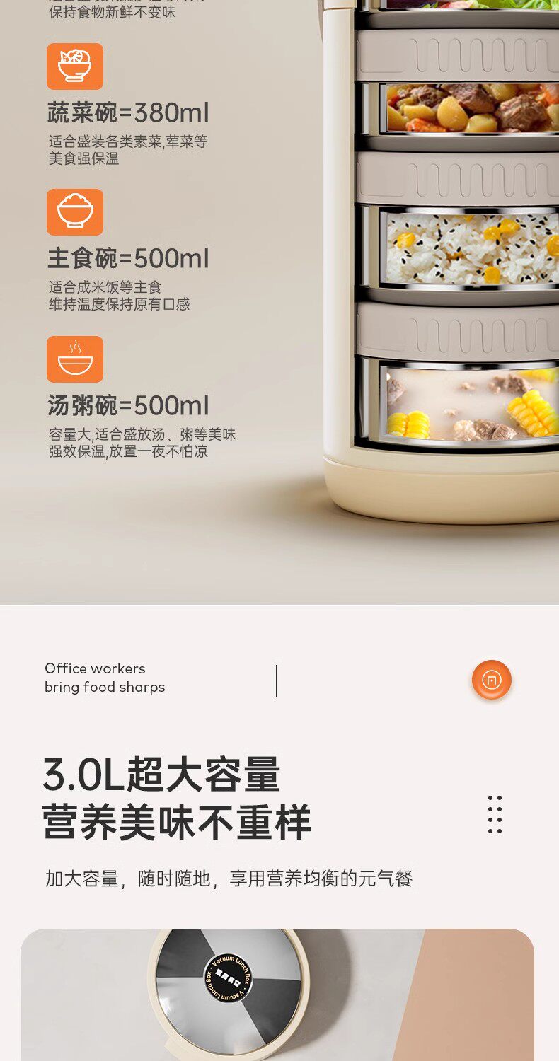 日本AILIJIN 316不銹鋼保溫飯盒24小時超長上班族學生多層保溫桶|金秋購物節，全站最高39%回饋，消費滿額再抽999黃金|便當/保溫桶 ...