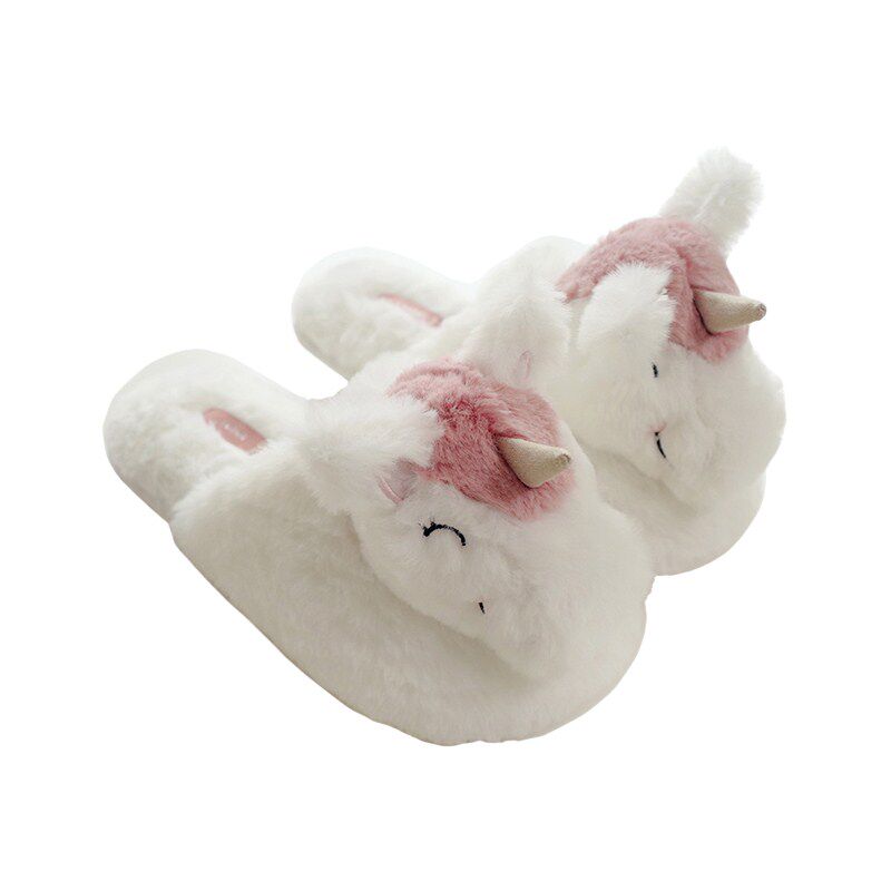 Autumn and winter female plush three-dimensional animal head winter ...