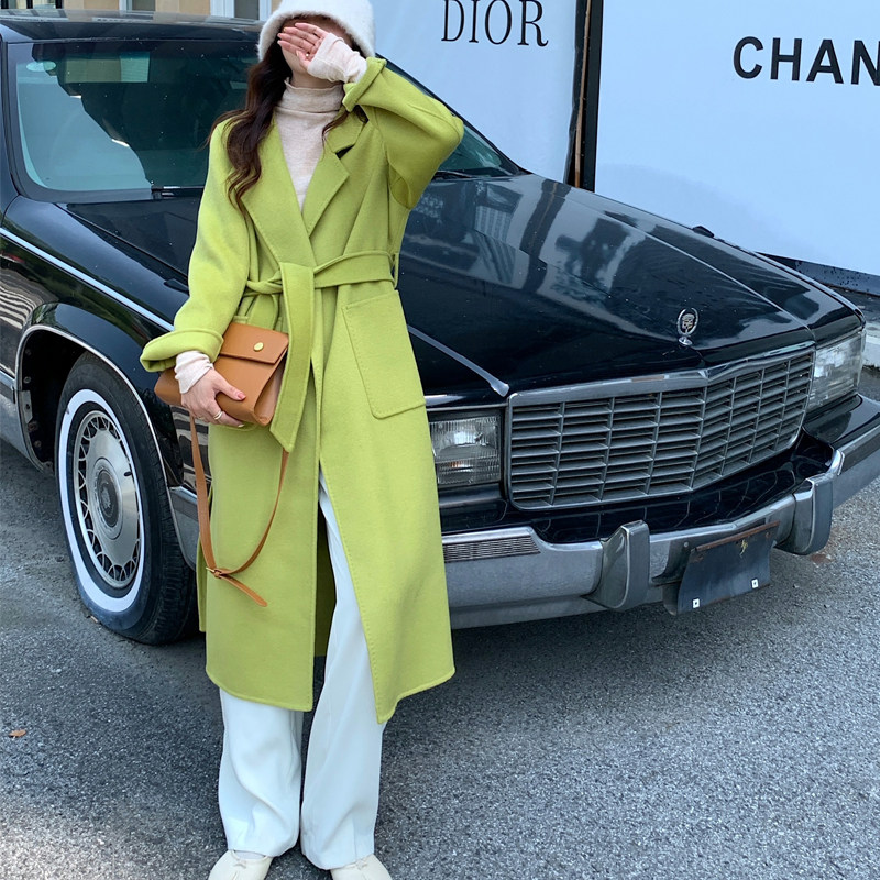 In 2022, the new double - sided cashmere coat female in autumn and ...