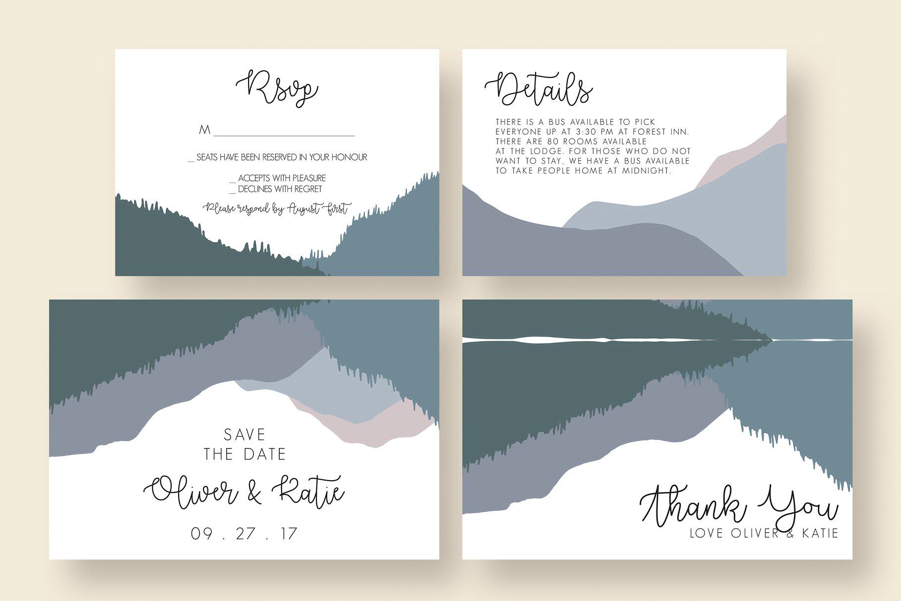Simple Landscape Wedding Suite Simple Landscape Wedding Suite