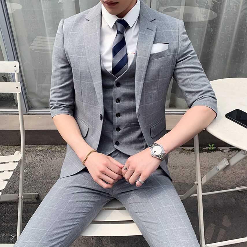 [USD 572.59] Summer Korean version of the body repair suit suit suit ...