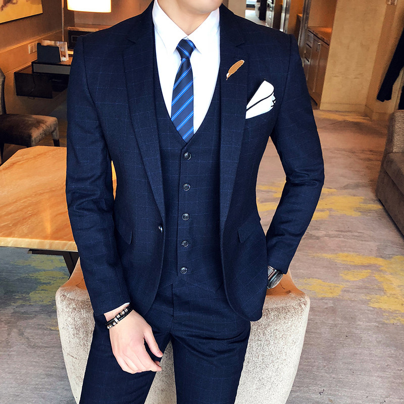 [USD 112.36] Spring suit new Korean version of the man-counter suit ...