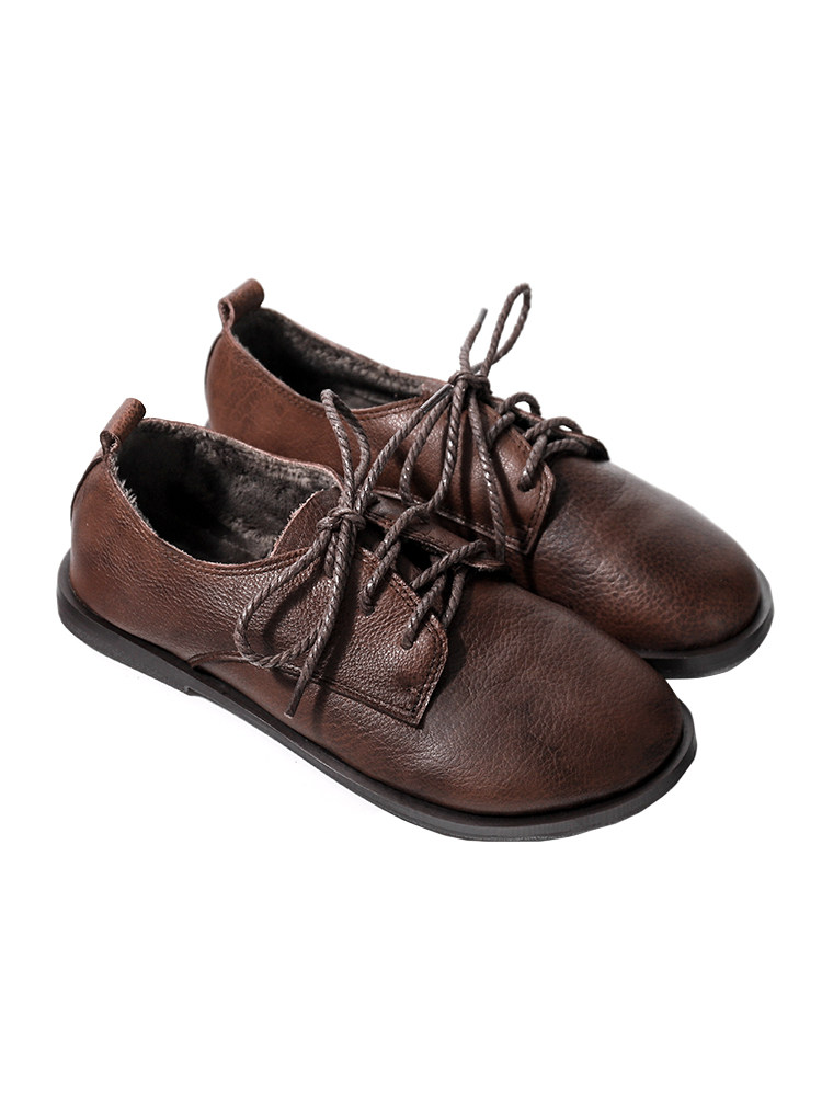 TOMBOR Original Vintage Simple Casual Soft-soled 2020 Winter Fleece ...