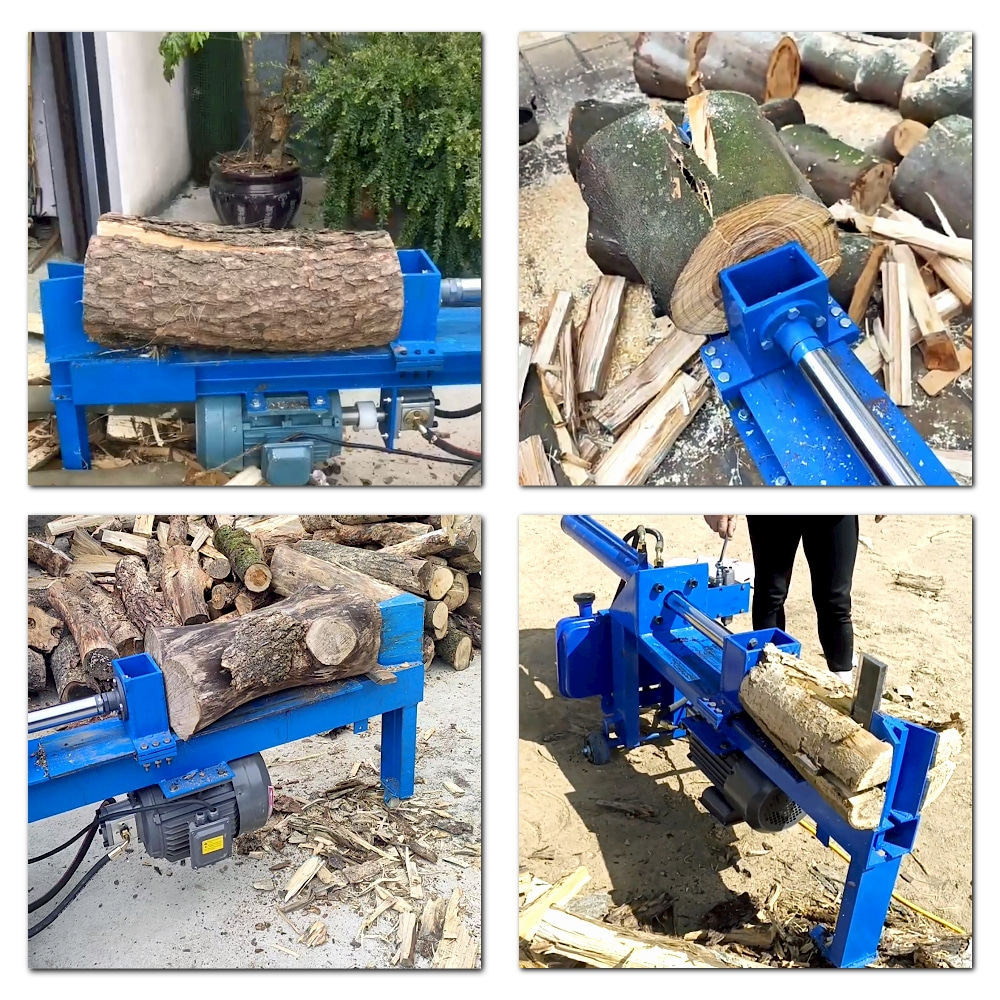 新款电动液压劈柴机：商用大型千斤顶破柴劈木神器，全自动农村家用必备！-劈木机-淘宝好物网