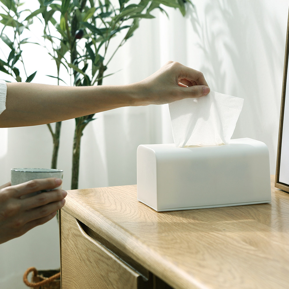 [USD 13.83] Japanese-style simple tissue box home use paper box ...