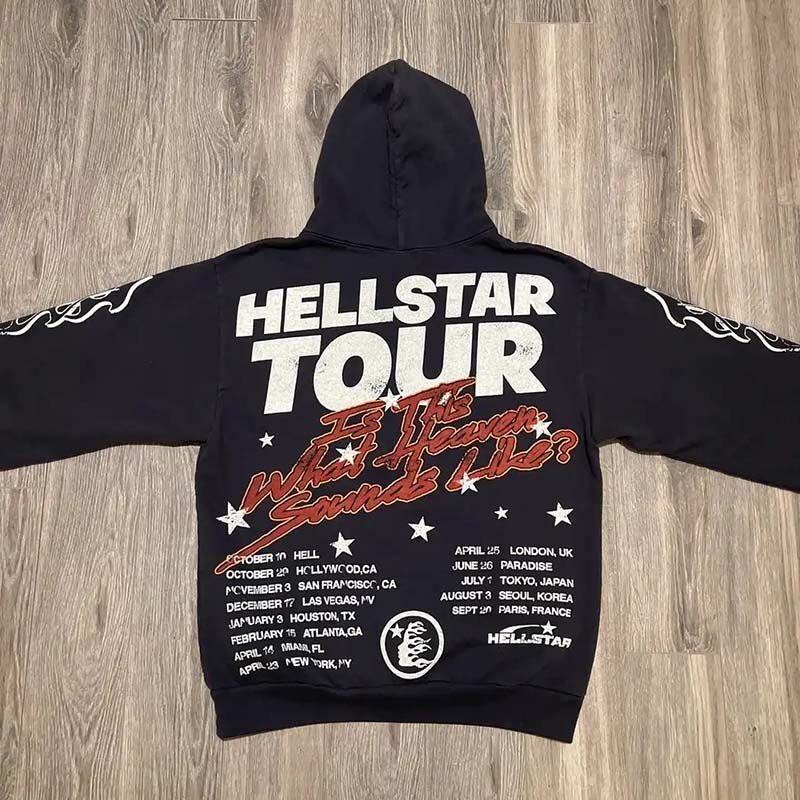Hellstar starfish printing black suit