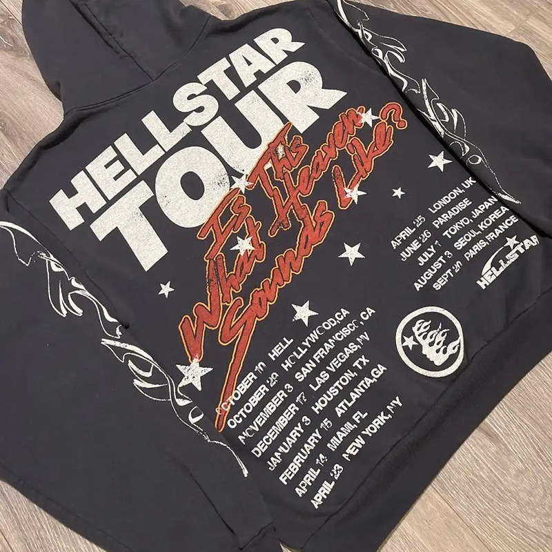 Hellstar starfish printing black suit