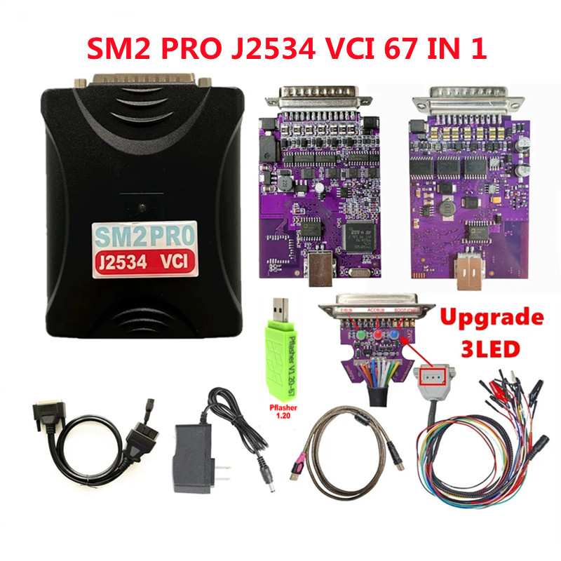 SM2 PRO 67 in 1 J2534 VCI Pcmflash ECU Programmer Dongle，汽车维修界的全能选手？🚀-汽车检测仪-淘宝好物网