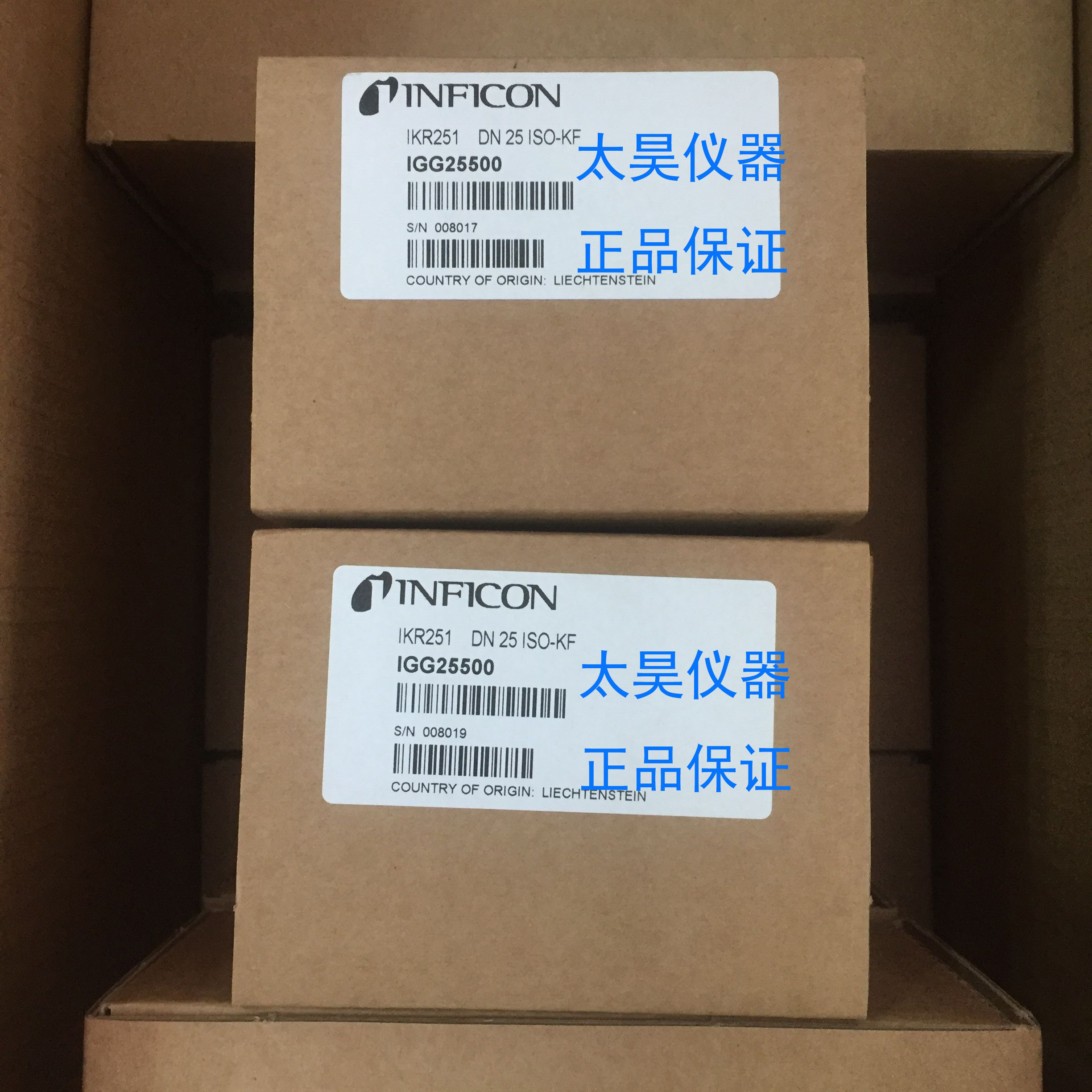 INFICON pfeiffer IKR251 cold cathode gauge IGG25500 original stock ...