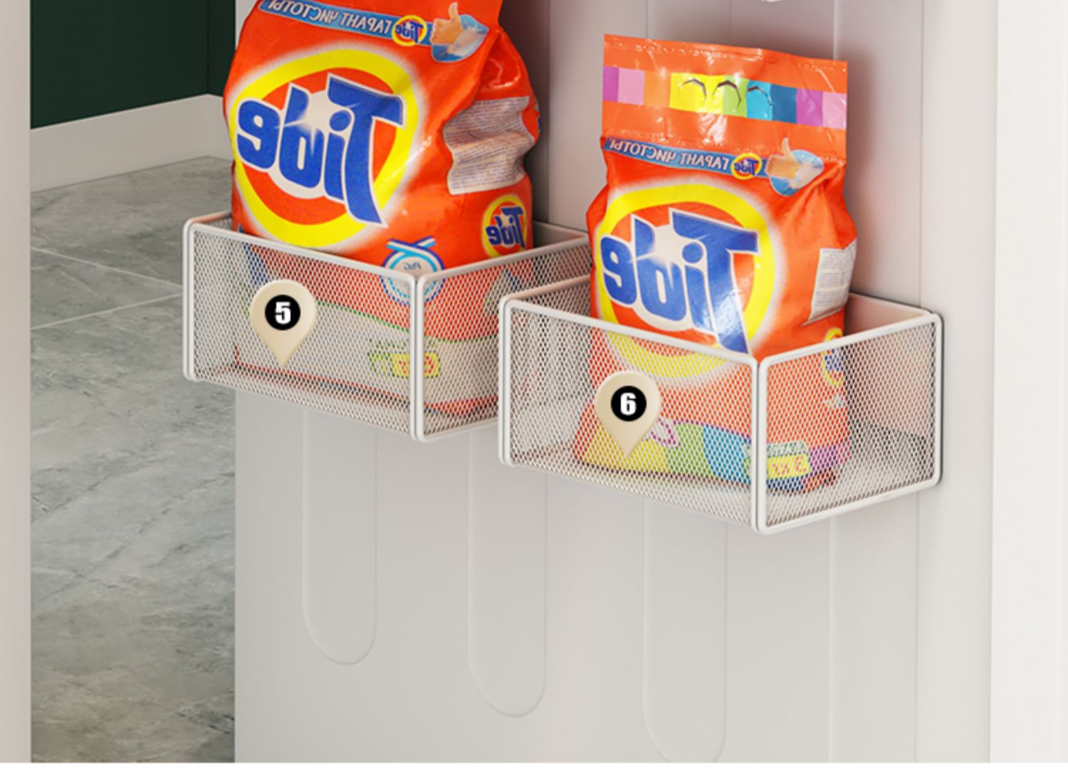 X1AW 阳台洗衣机置物架侧面侧收纳磁吸架子滚筒翻盖旁边的浴室挂-阿里巴巴