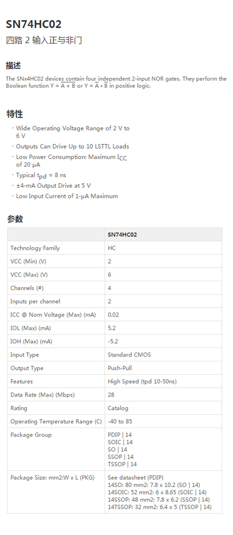 原装 SN74HC02DR SOIC-14 四路2输入正与非门 贴片逻辑芯片-阿里巴巴