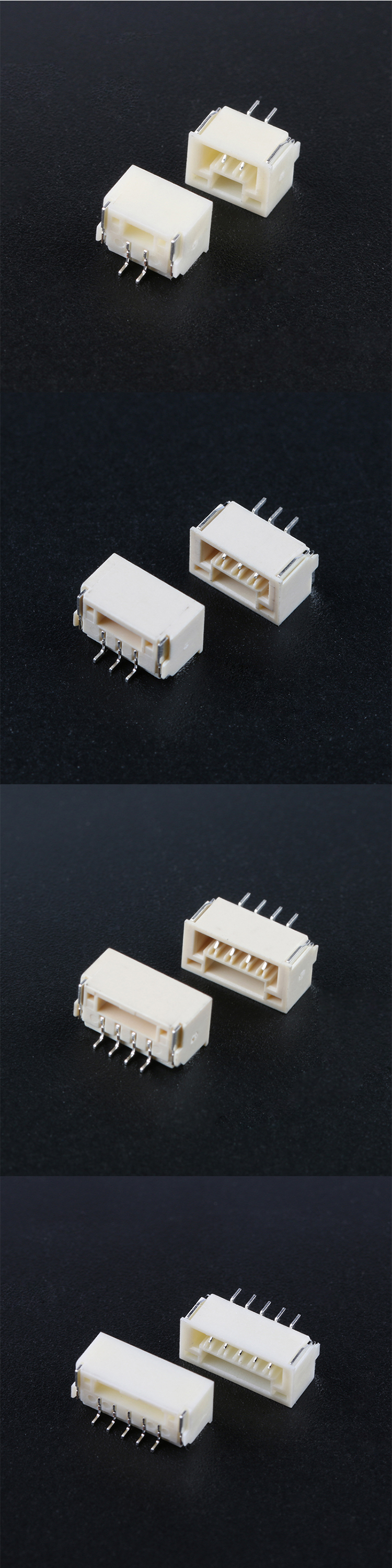 GH1.25 2P/3/4/5/6/7/8/10P卧贴 1.25mm间距连接器带扣带锁接插件-阿里巴巴