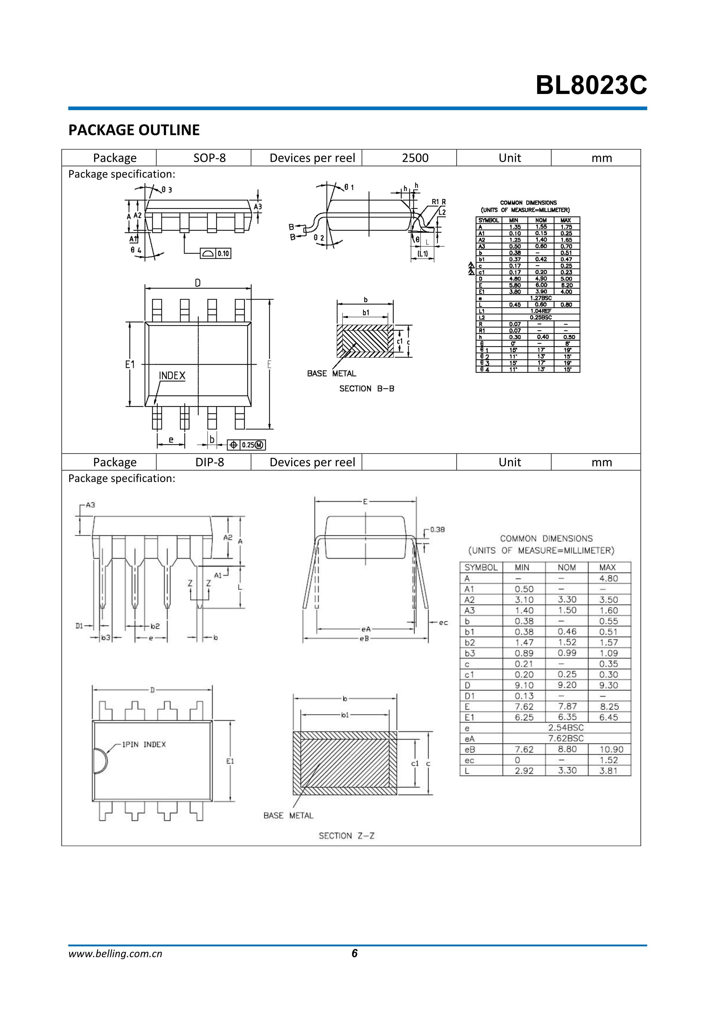 原装 BL8023C SOP-8 300mA双向继电器驱动器芯片-阿里巴巴