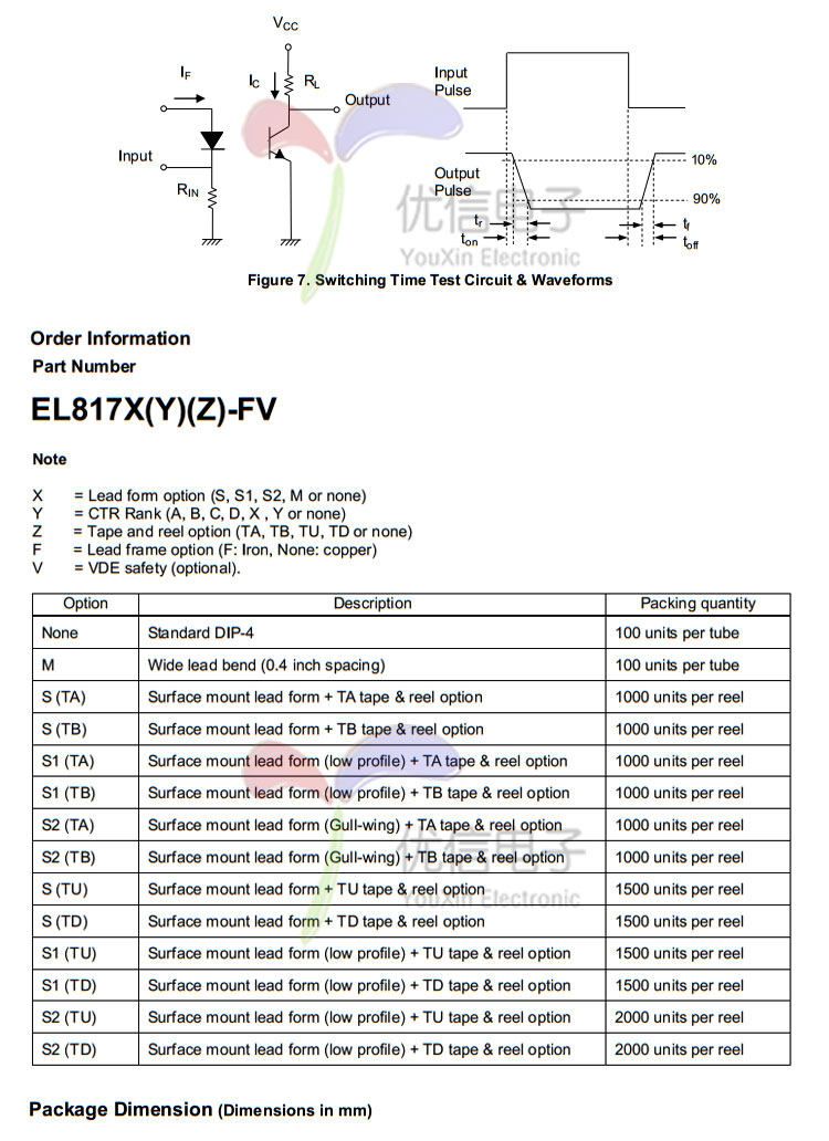 原装正品 直插光耦 EL817(A)(B)(C)(D)-F DIP-4 兼容PC817 隔离器-阿里巴巴
