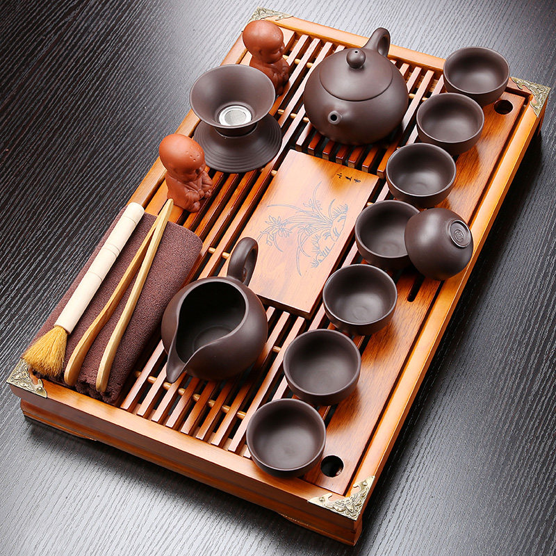 Tea tray water storage and drainage Chinese style living room creative ...