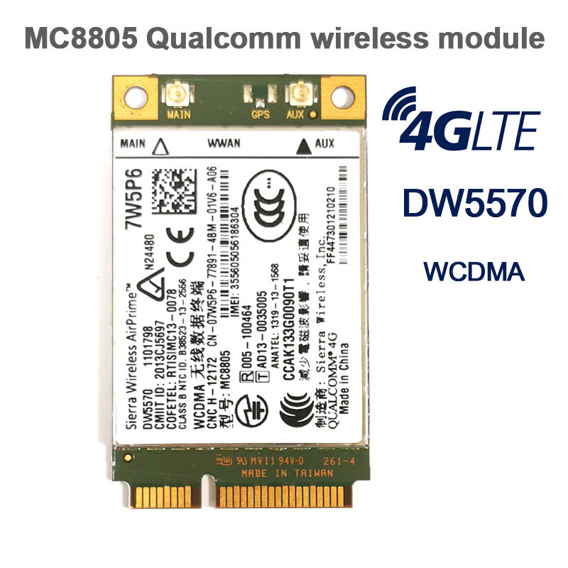Used unlock MC8805 DW5570 7W5P6 HSPA+WWAN Broadband Mobile 4