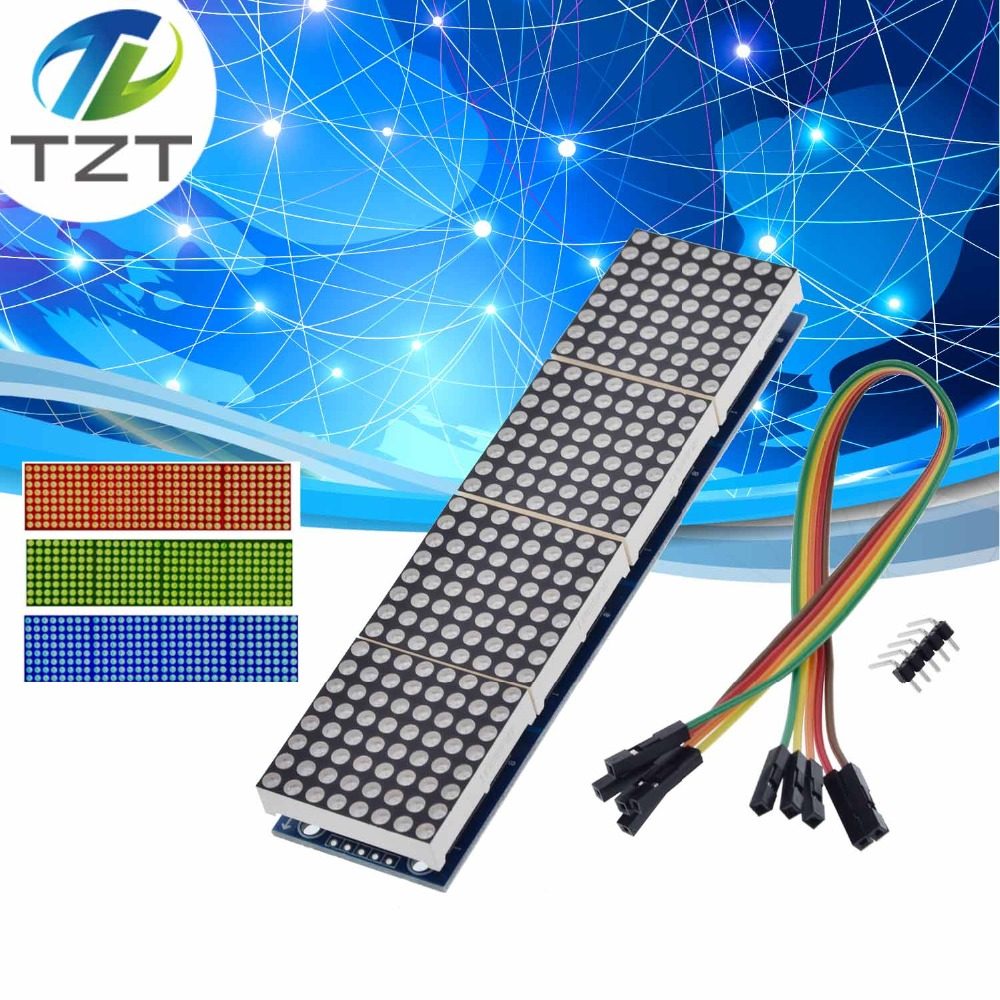 [USD 8.05] MAX7219 point module 4-in-one display screen module Single ...