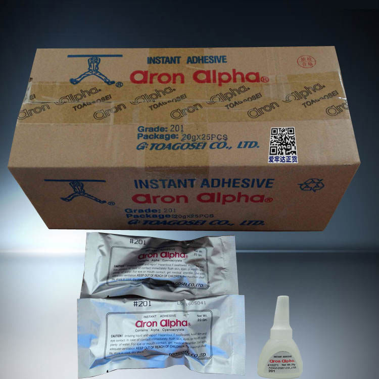 日本aron alpha阿隆发201强力AA超能胶水金属橡胶塑料皮革木材20g