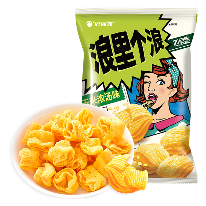 好丽友 浪里个浪玉米浓汤味65g*1袋-Taobao