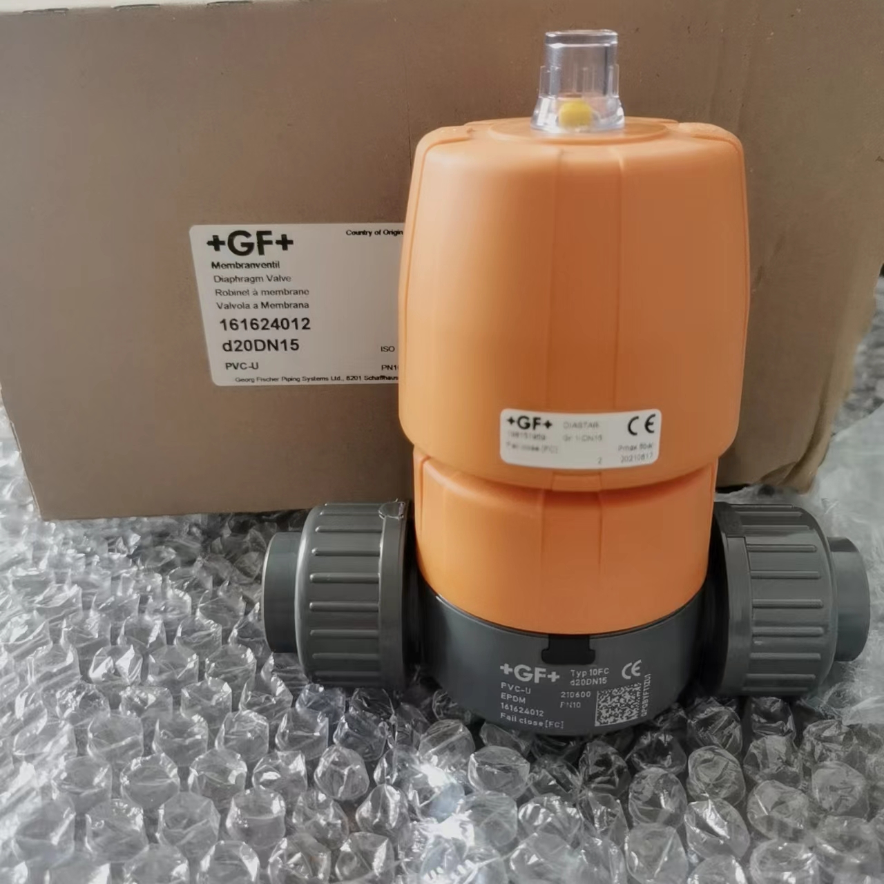 GF PP-H D20DN15 167624132，PVDF d20DN15 185624132气动隔膜阀