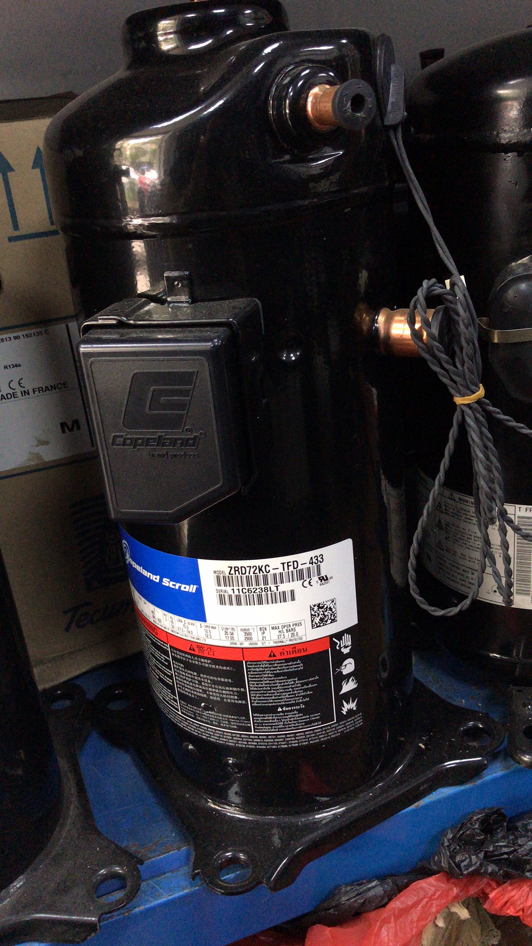 ZPD72KCE-TFD-433 ZP72KCE-TFD-420 ZP57K3E-TFD-420 Copeland compressor 6P