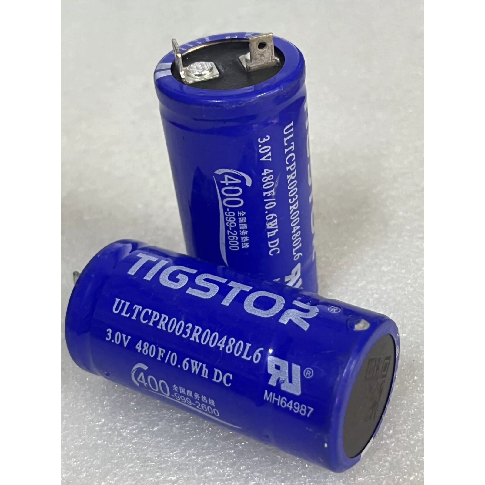 拆机原装TIGSTOR/LSUC 3V 480F 汽车模组应急启动电容超级电容