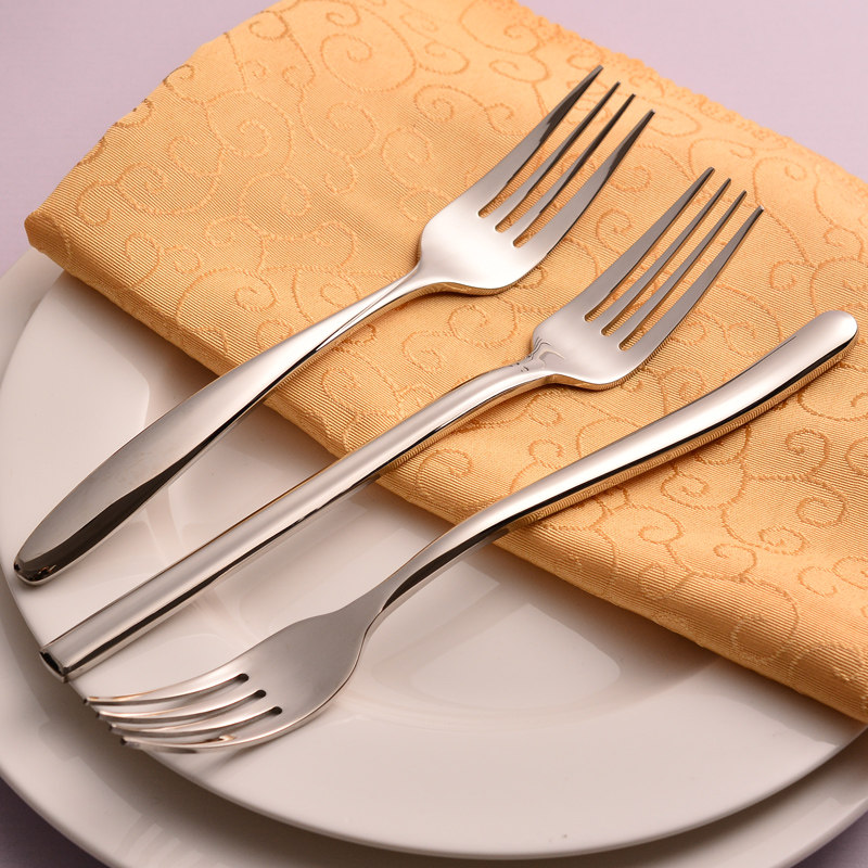 Add some stainless steel western food forks: elegance dining, enjoy a ...
