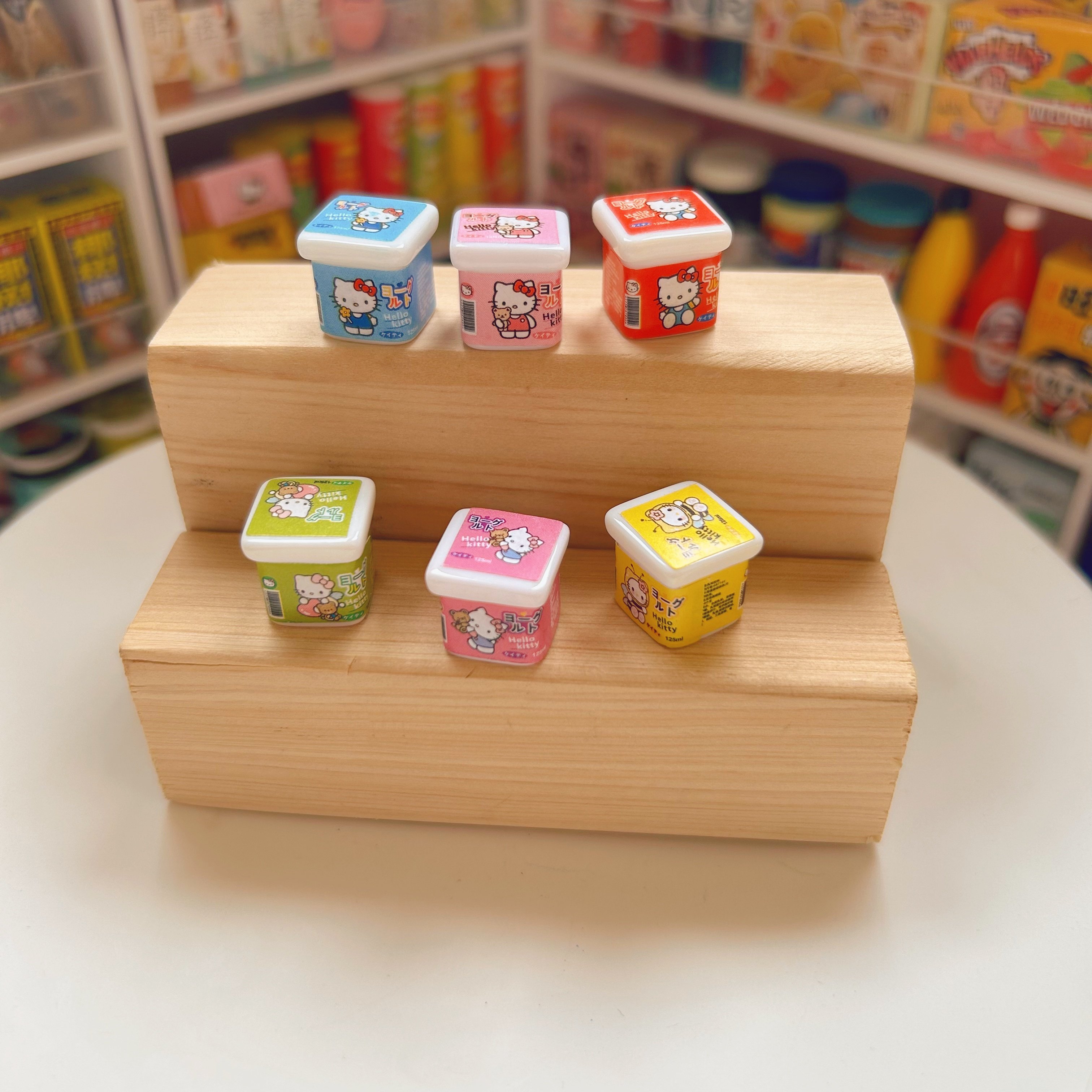 Realistic mini kt yogurt box: the hottest miniature food toy ornament ...