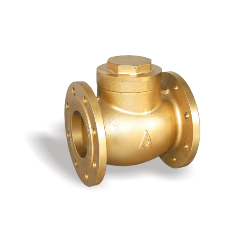 厂家直供埃美柯409黄铜法兰止回阀H44W-16T旋启式硬密封单向阀2寸-阿里巴巴
