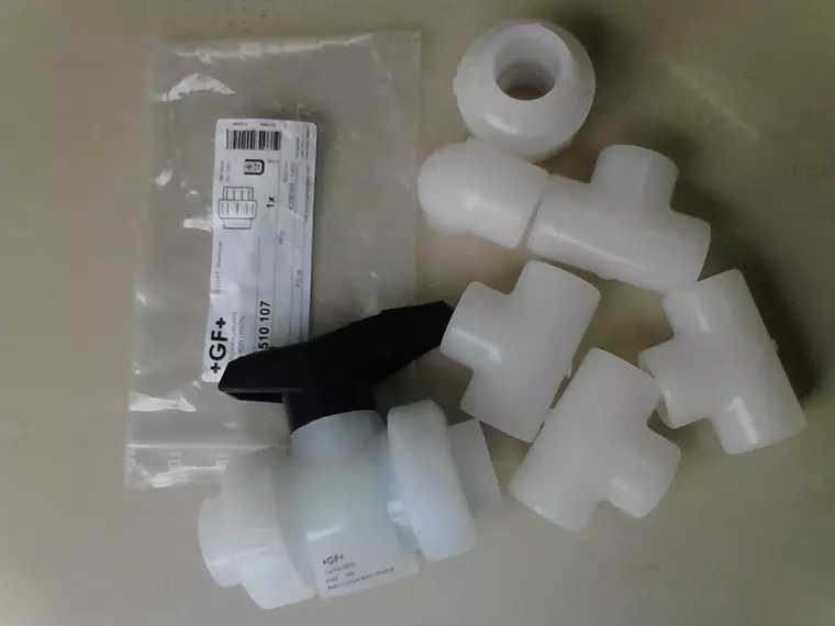 GF PVDF球阀双由令球阀活接球阀三通由令大小头弯头管帽热熔承插